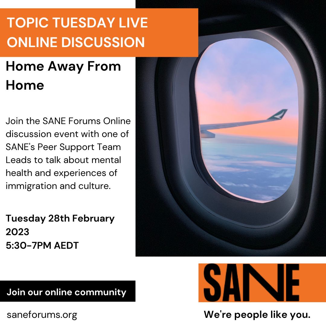 Topic Tuesday// Home Away From Home// Tuesday 28th... - SANE Forums